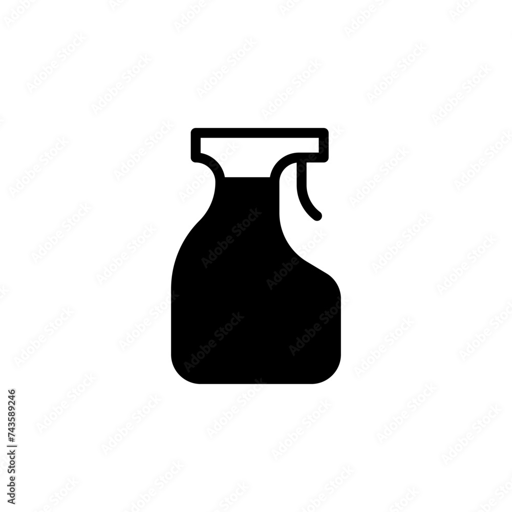 Clean spray icon. Vector chemical household pictogram. Disinfectant ...