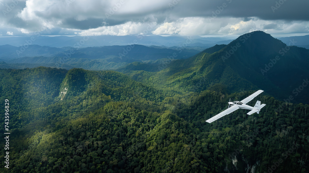 Fixed-wing drone using LiDAR technology to generate 3D GIS topographic ...