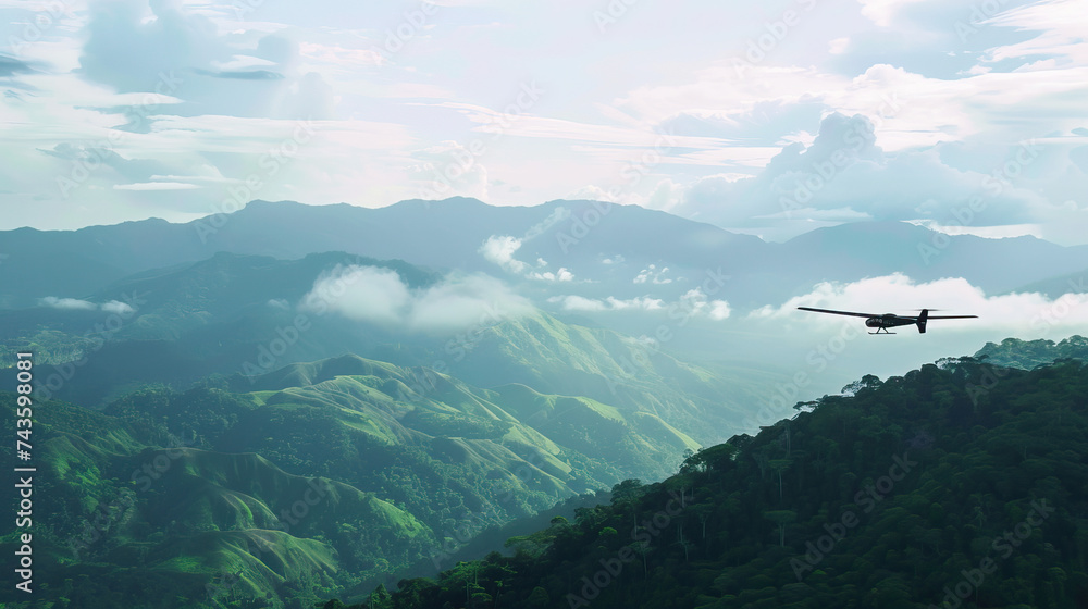 Fixed-wing drone using LiDAR technology to generate 3D GIS topographic ...