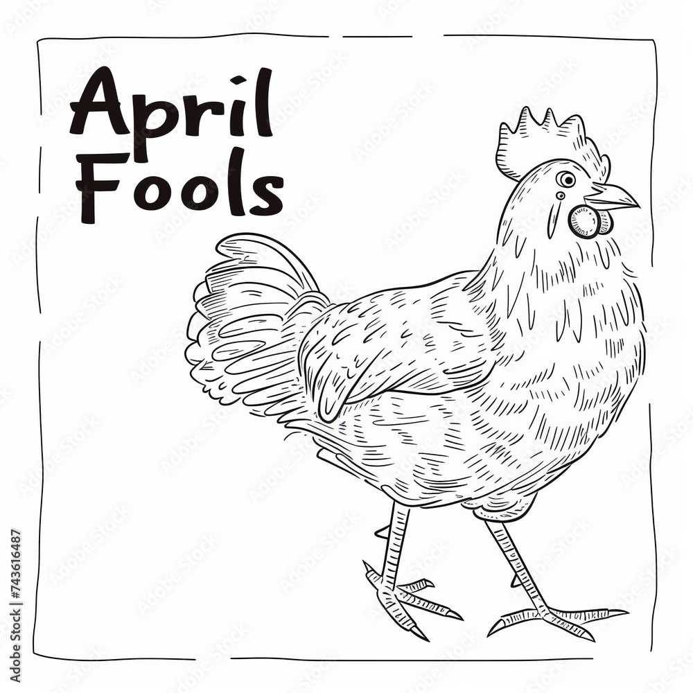 Outline of a Rubber Chicken - A thin, outlined drawing of a rubber ...