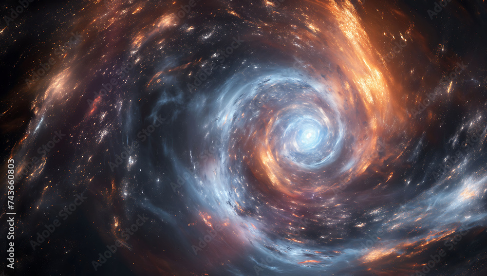 Alien planets and stars, galaxy concept map, universe, planet birth ...