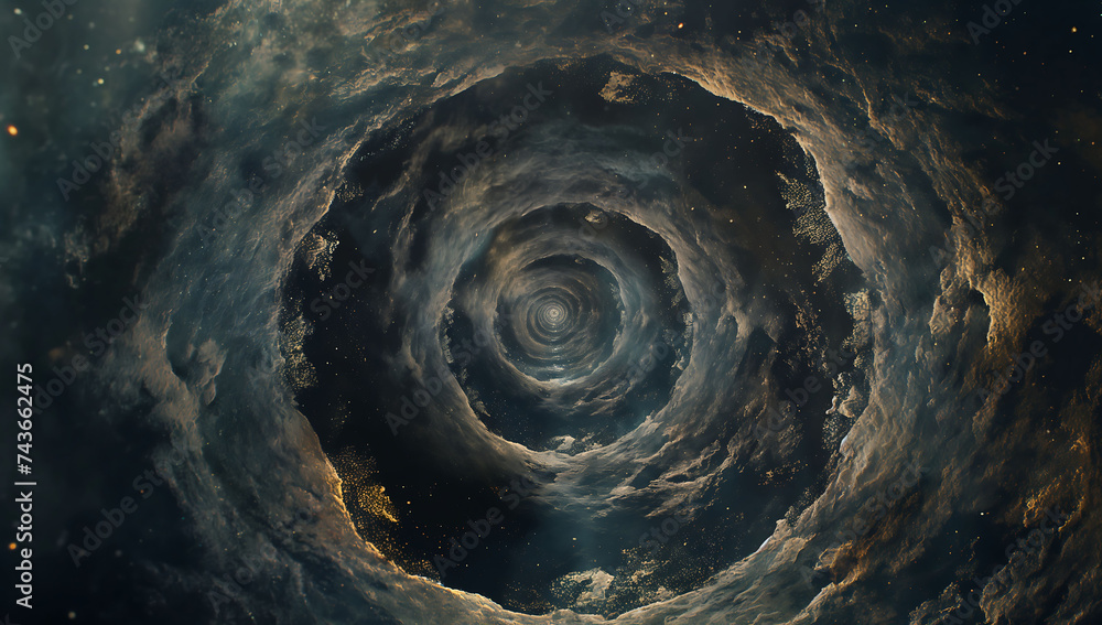 Alien planets and stars, galaxy concept map, universe, planet birth ...