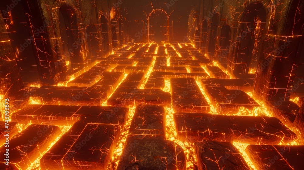 artistic representation where fire and structure unite; the flames ...