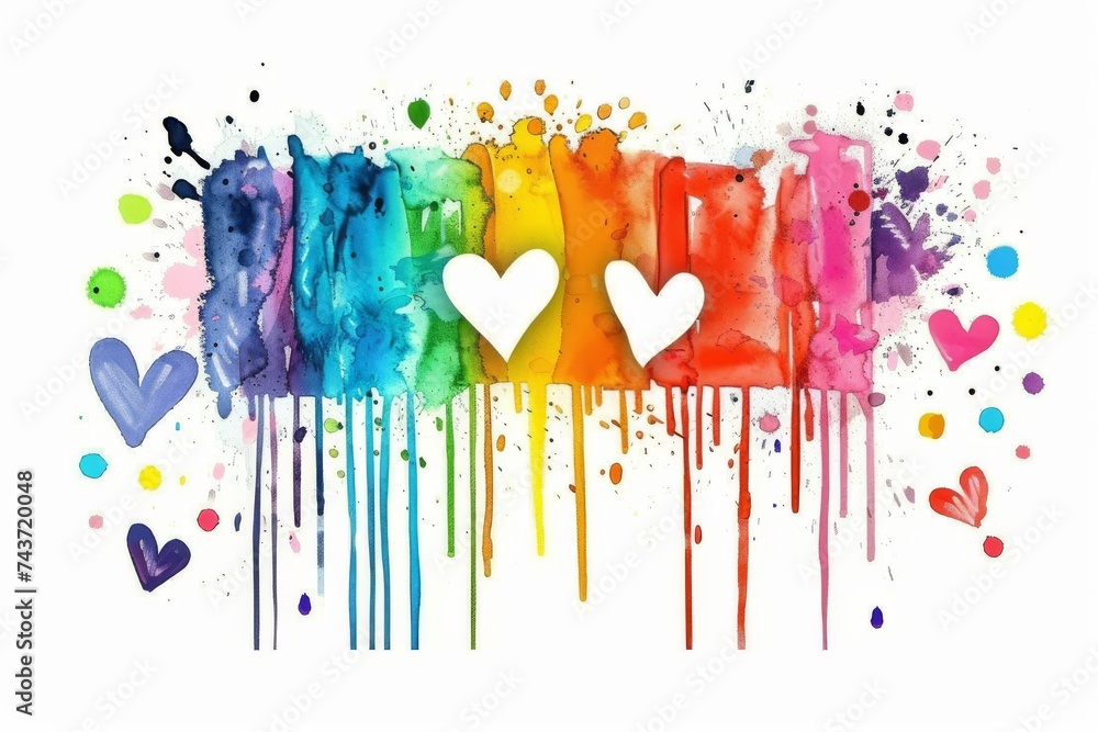 LGBTQ Pride vivid. Rainbow chromaticity colorful sloped diversity Flag ...