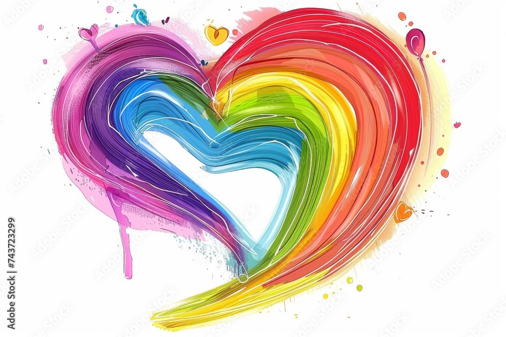 LGBTQ Pride charity. Rainbow learner colorful tolerance diversity Flag ...