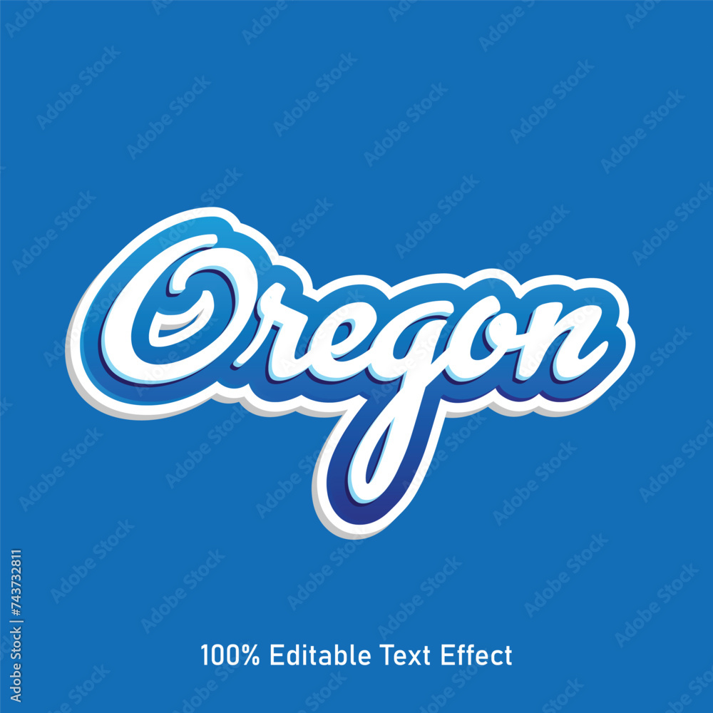 Oregon text effect vector. Editable college t-shirt design printable ...