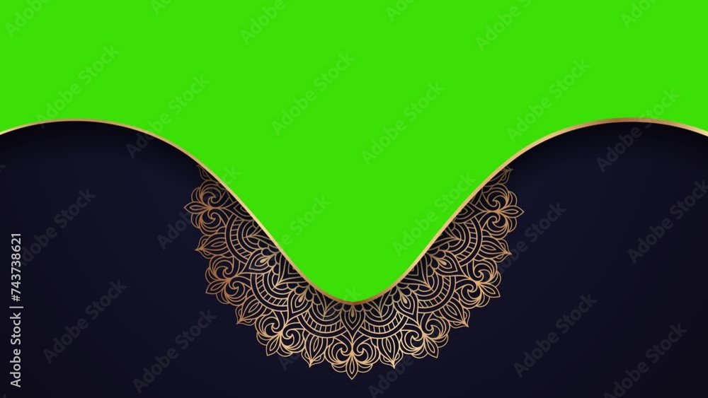 Ramadan,Eid, Arabic Islamic east style Mandala Animation Green Screen ...