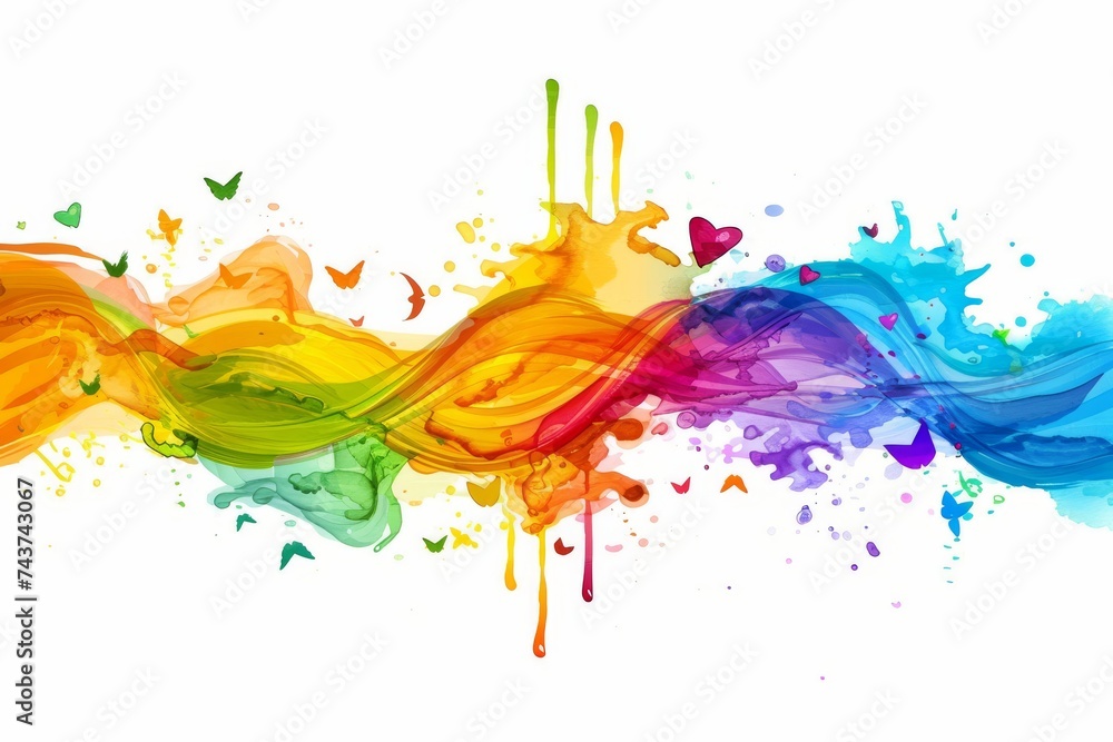 LGBTQ Pride gender ambiguity. Rainbow lgbtq+ in media colorful wine ...