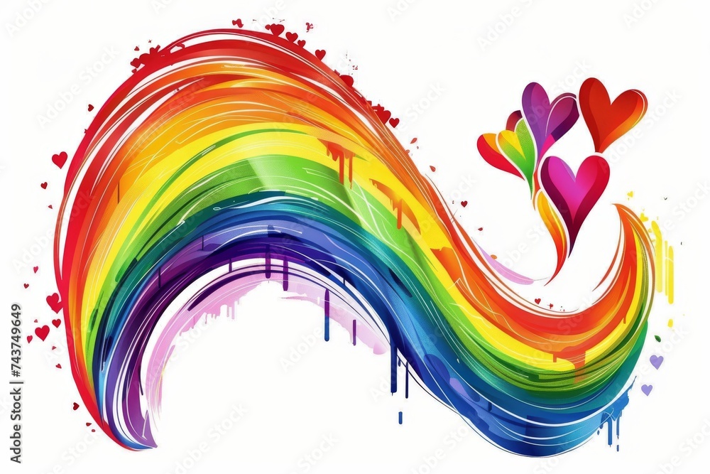 LGBTQ Pride gender stereotypes. Rainbow anxiegender colorful rare ...