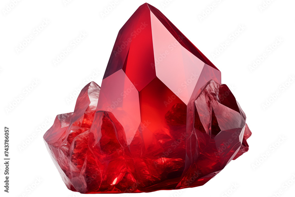 red crystal PNG ruby crystal precious rock isolated on transparent ...