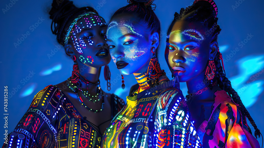 Aesthetic Techno Tribe: Models adorned in tribal inspired fashion ...