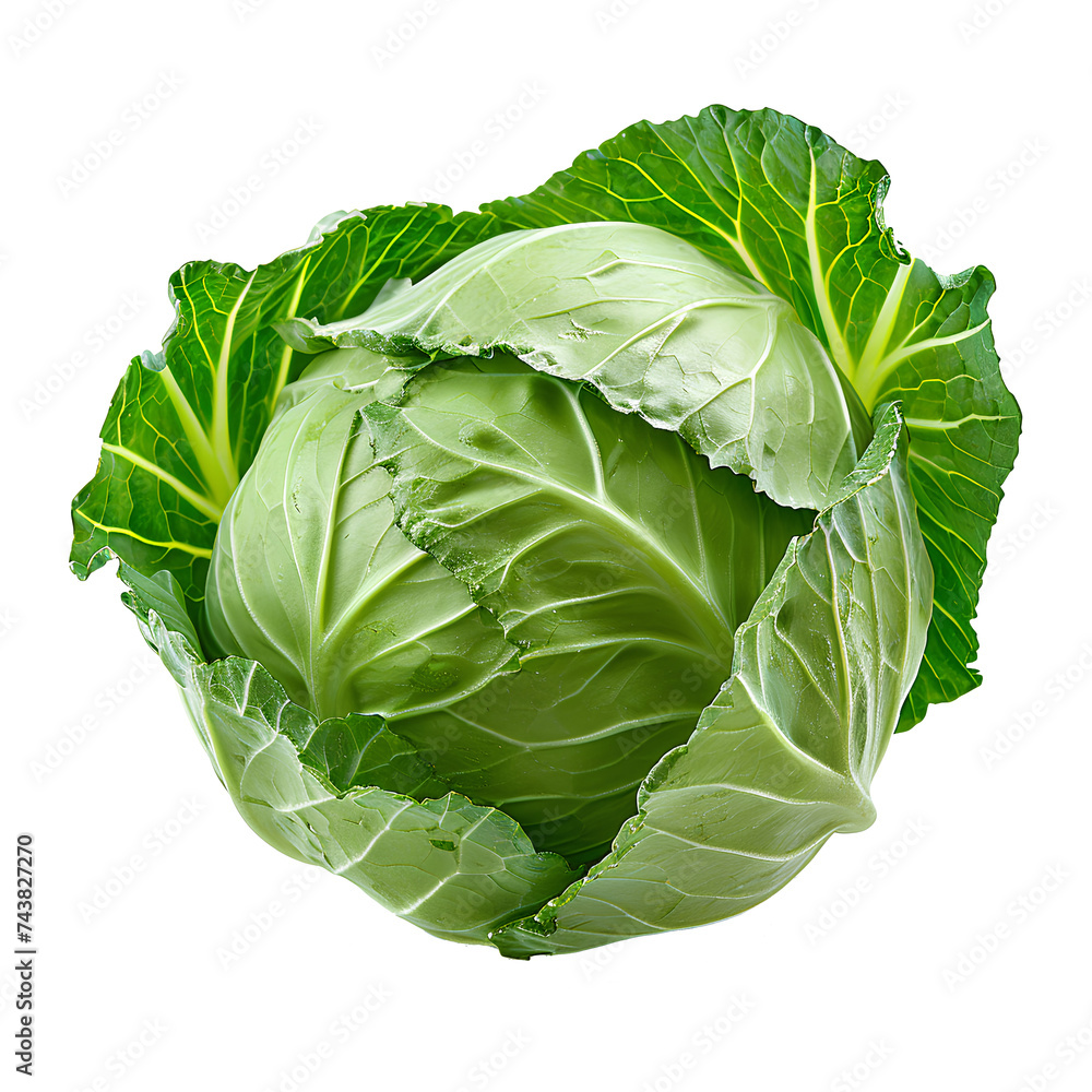 cabbage isolated, transparent background white background no background ...
