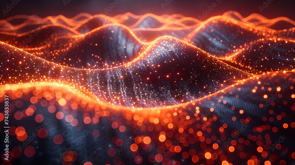 Dynamic Dance of Fire and Light, Vibrant Flames and Radiant Energies in ...