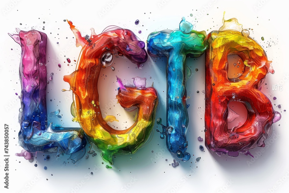 LGBTQ Pride xenogender. Rainbow grass green colorful copper rose ...