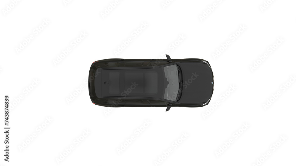 BMW top view of black car isolated on white, BMW X7 png transparent ...