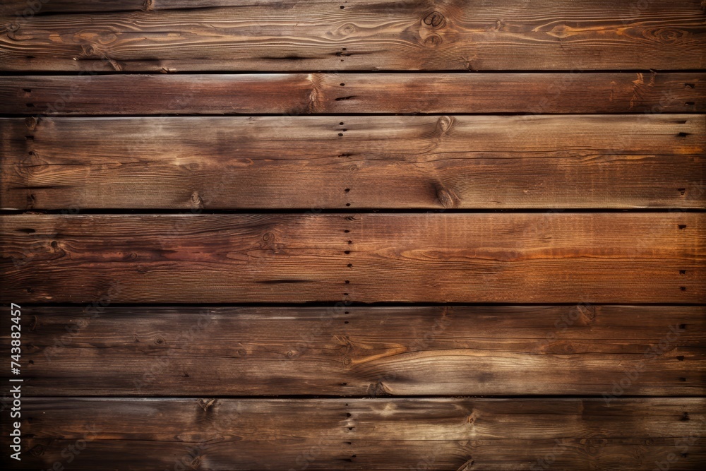 Rustic Weathered Wooden Background Texture in Rich Brown Tones with ...
