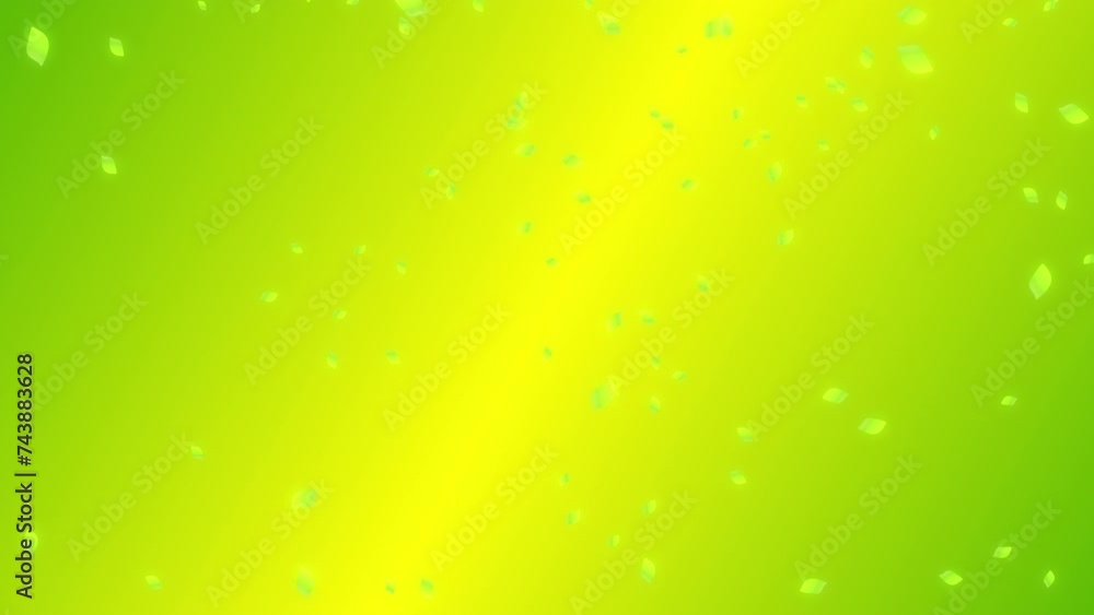 Vidéo Stock Fresh green leaves falling and flowing on the wind in the ...