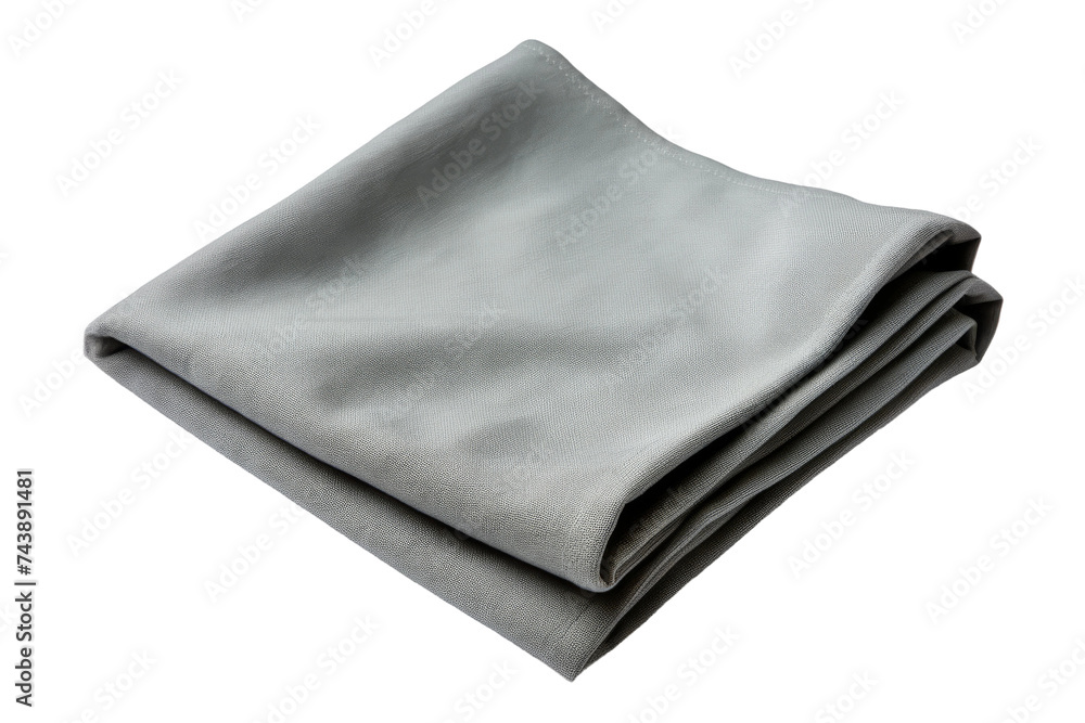 Folded Gray Sheets. Two gray sheets neatly folded on top of each other ...
