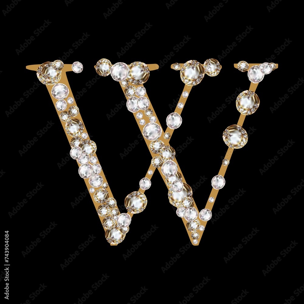 Capital Letters of English alphabet romantic with Diamonds. dragon ...