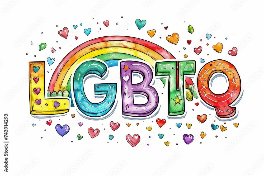 LGBTQ Pride greek key. Rainbow gathering colorful unexampled diversity ...