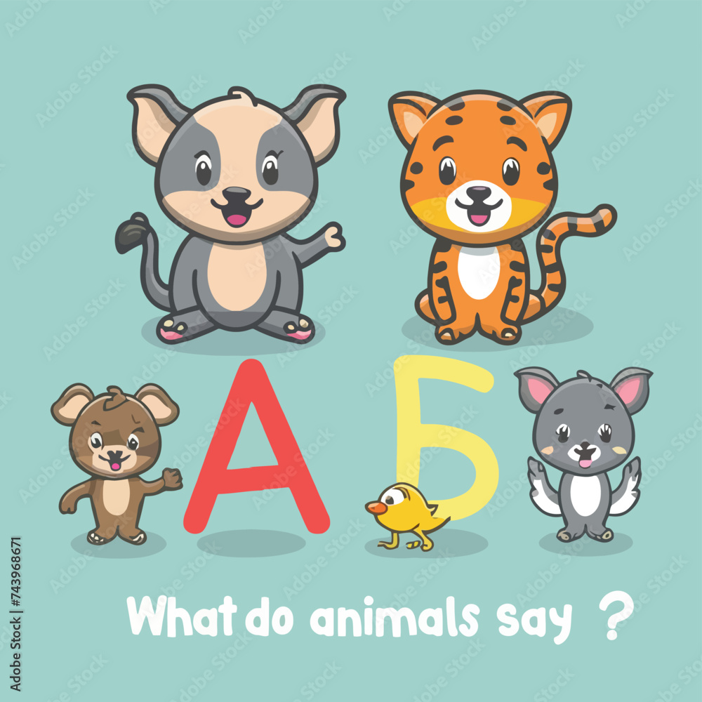 2d vector illustration for learning cartoon character design for ...