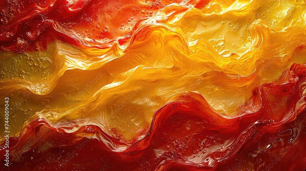 Abstract digital background or texture design of Spanish flag colors ...