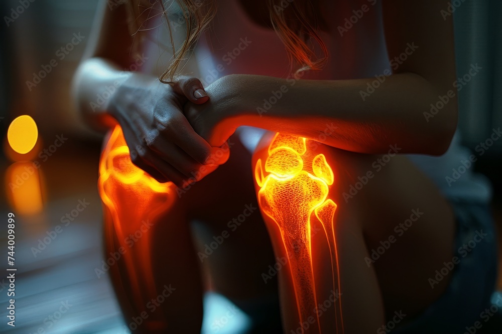 A fiery woman embraces the heat of her burning past, the skeleton on ...