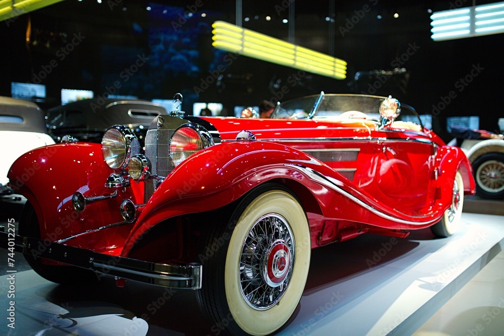 STUTTGART, GERMANY - 23, 2024 - Historic Mercedes cars associated with ...