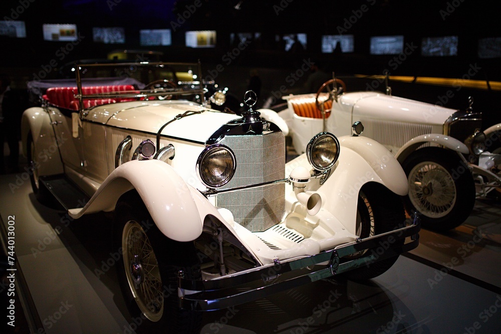 STUTTGART, GERMANY - 23, 2024 - Historic Mercedes cars associated with ...