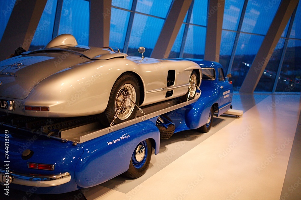 STUTTGART, GERMANY - 23, 2024 - Historic Mercedes cars associated with ...