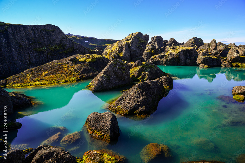 The big boulders and emerald ponds of remote and beautiful Storurd ...