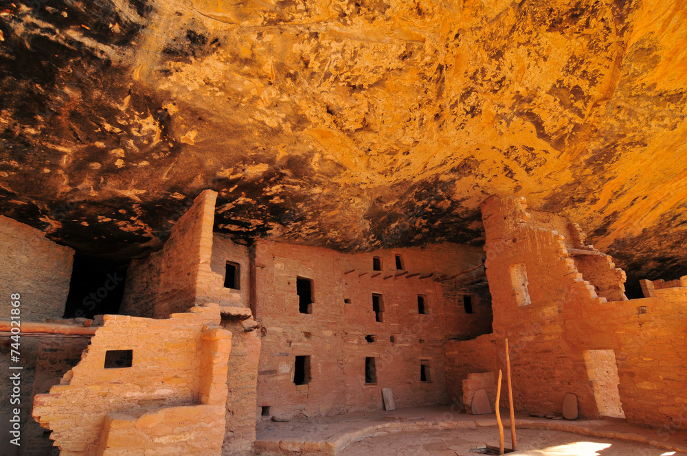 Póster Inside the Cliff Palace ruins, the largest Ancestral Puebloans ...