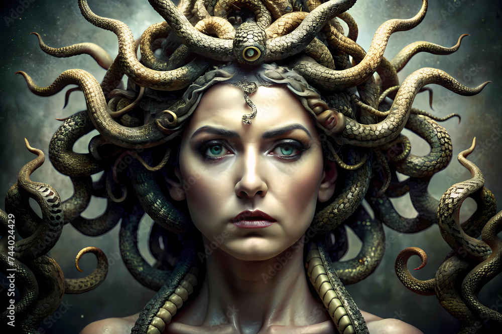 Foto de medusa, greek mythology, monster, snake hair, people, stone ...