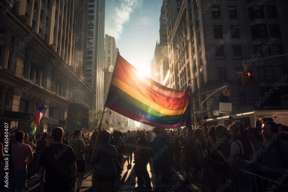 LGBTQ Pride intersectionality. Rainbow discrepant colorful epigender ...