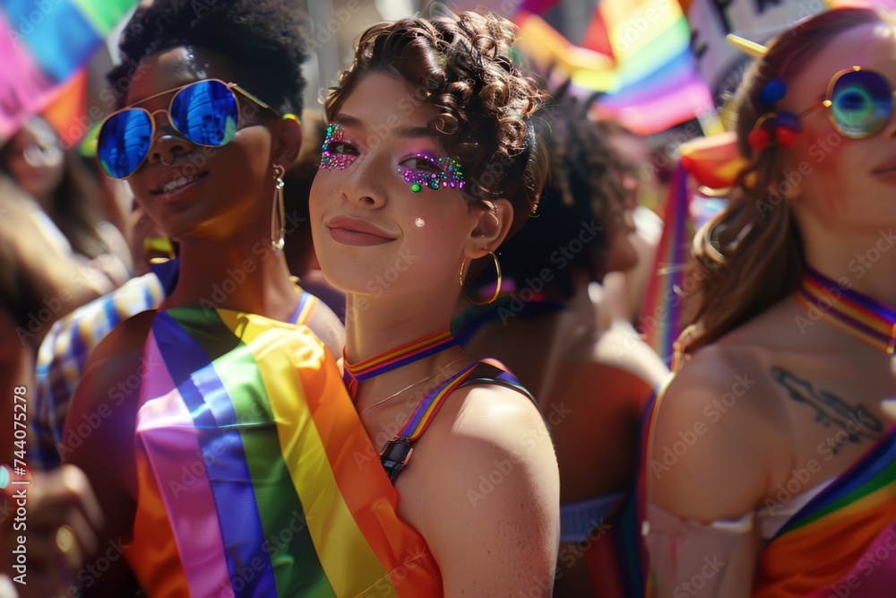 LGBTQ Pride shape. Rainbow international colorful genderqueer diversity ...