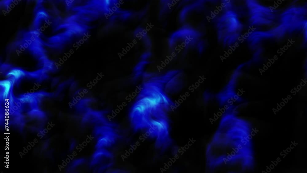 Abstract Blue Fire Background. Blue Smoke Background. Burning Smoke ...