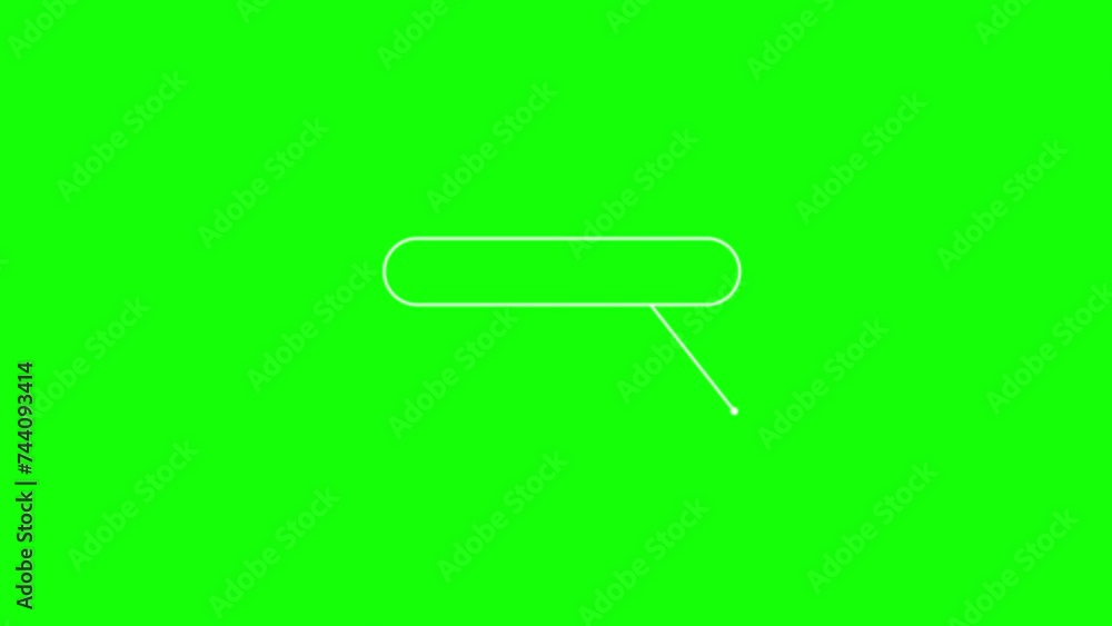 mark dialog .animated continuous single line drawing of speech bubble ...