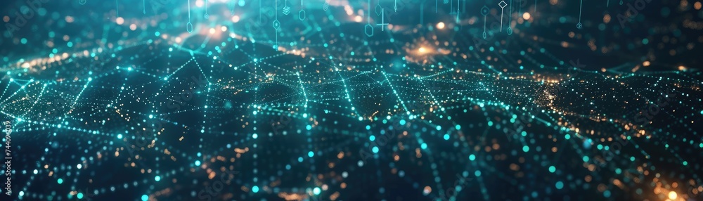 High tech network graph showing global business connections investment ...