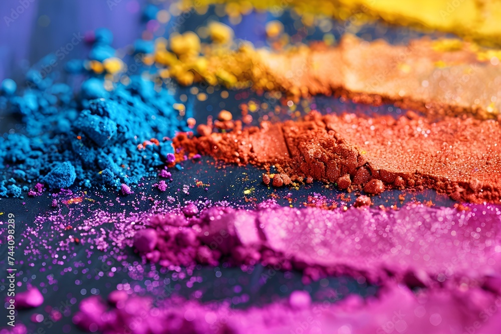 Celebrating the Holi Festival in India with Vibrant Color Powder ...