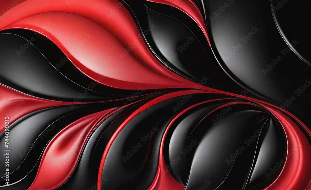 ภาพประกอบสต็อก Ilustración de metal rojo y negro abstracto con rayo de ...