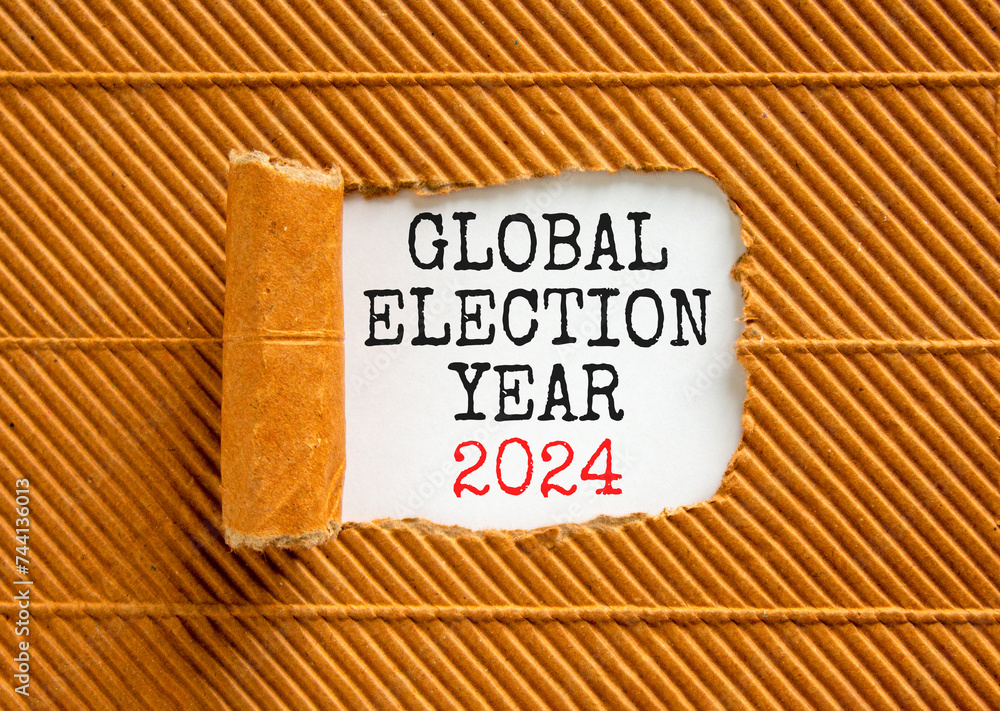 Global election year 2024 symbol. Concept words Global election year ...