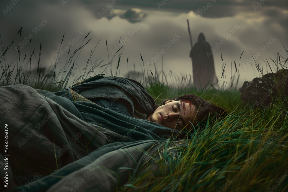 Biblical Story of Cain and Abel from the book of Genesis. Religious ...