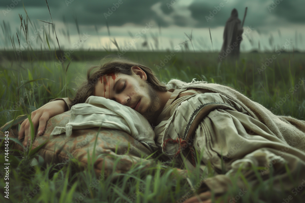 Biblical Story of Cain and Abel from the book of Genesis. Religious ...