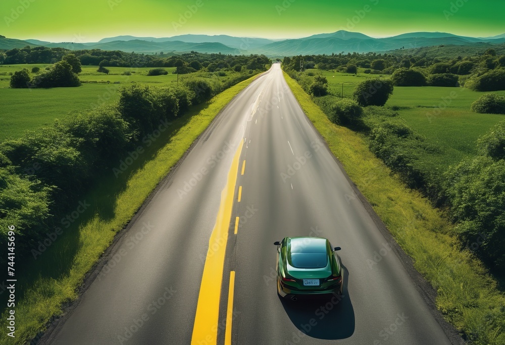 vehicle, road, journey, traffic light, landscape, clear sky, modern car ...