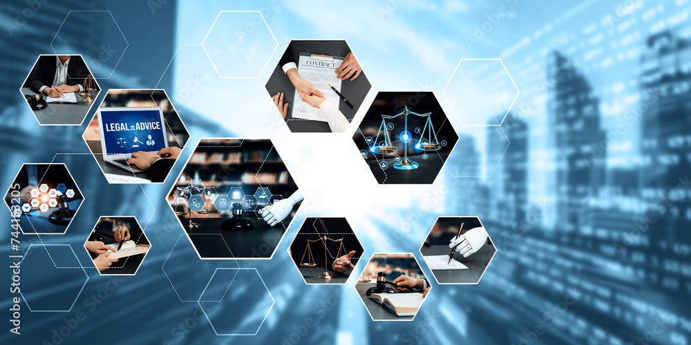 AI rules and law concept enforce to control AI artificial intelligence ...