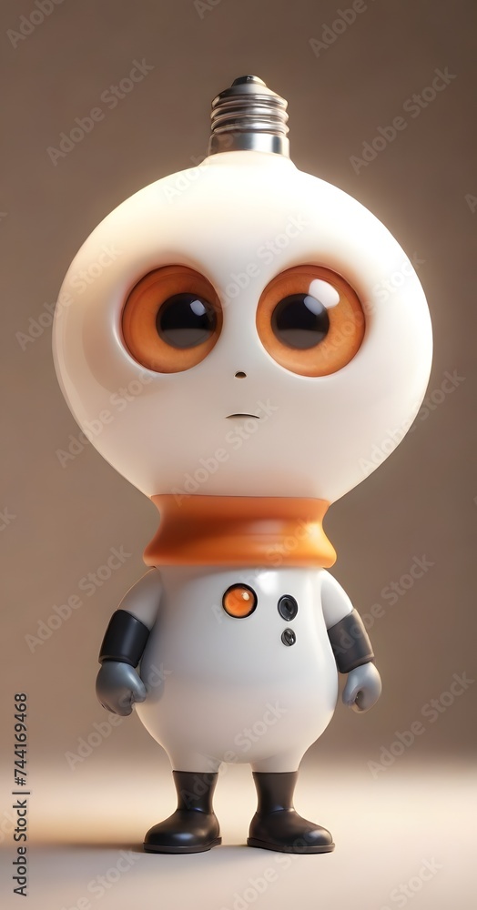 This animated figure boasts an eye on its torso, paired with a smaller ...