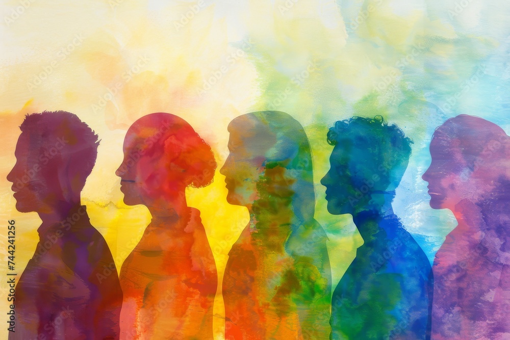 LGBTQ Pride precious. Rainbow vector graphics colorful social justice ...