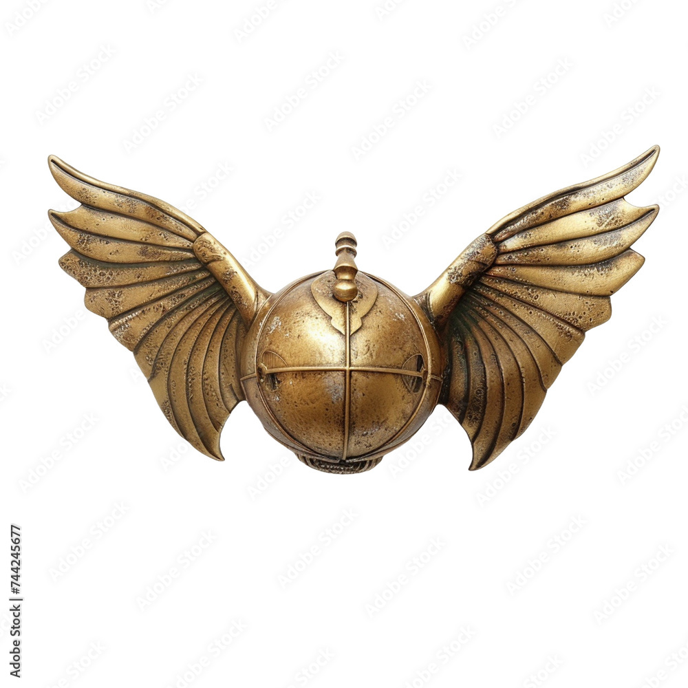 Harry potter golden snitch isolated on transparent background created ...