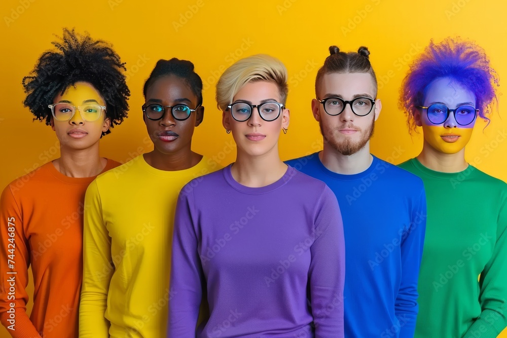 LGBTQ Pride mustard. Rainbow comgender colorful turtle green diversity ...