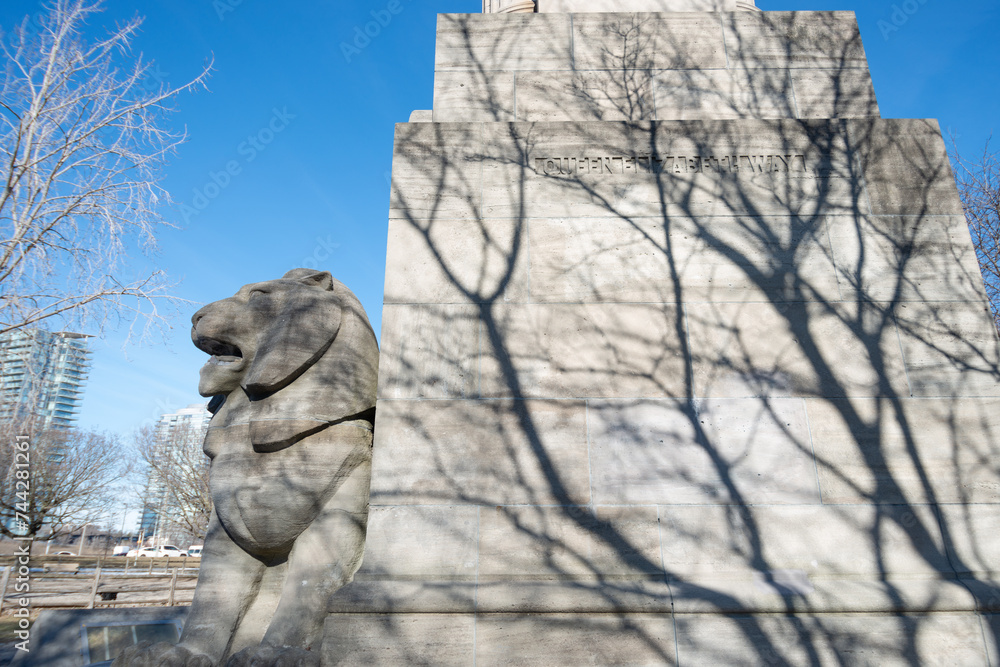Queen Elizabeth Way Monument located at 2002 Lake Shore Boulevard in ...